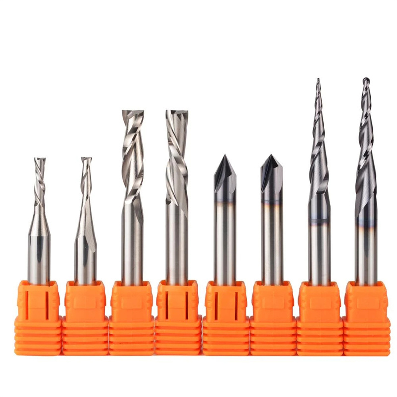CNC Solid Carbide Engrave Milling Cutter Woodwork Set 3.175mm 6.35mm ...