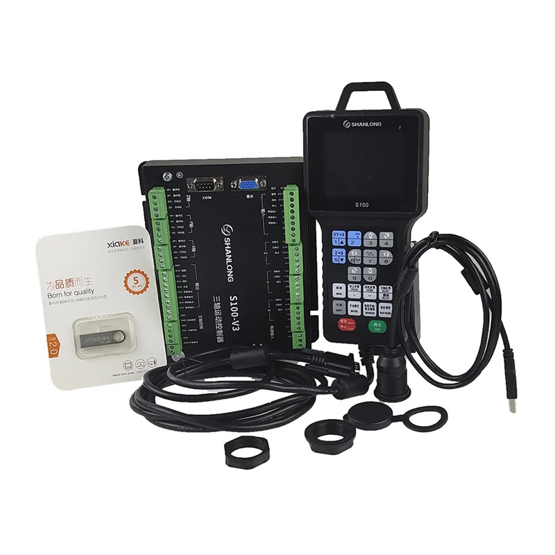 SHANLONG S100 3 Axis DSP Controller Remote For Engraving Machine CNC DSP handheld control system ...